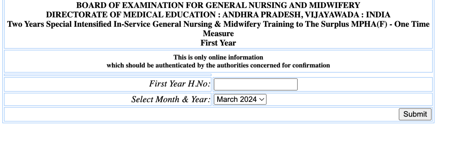 AP GNM Nursing Results 2024